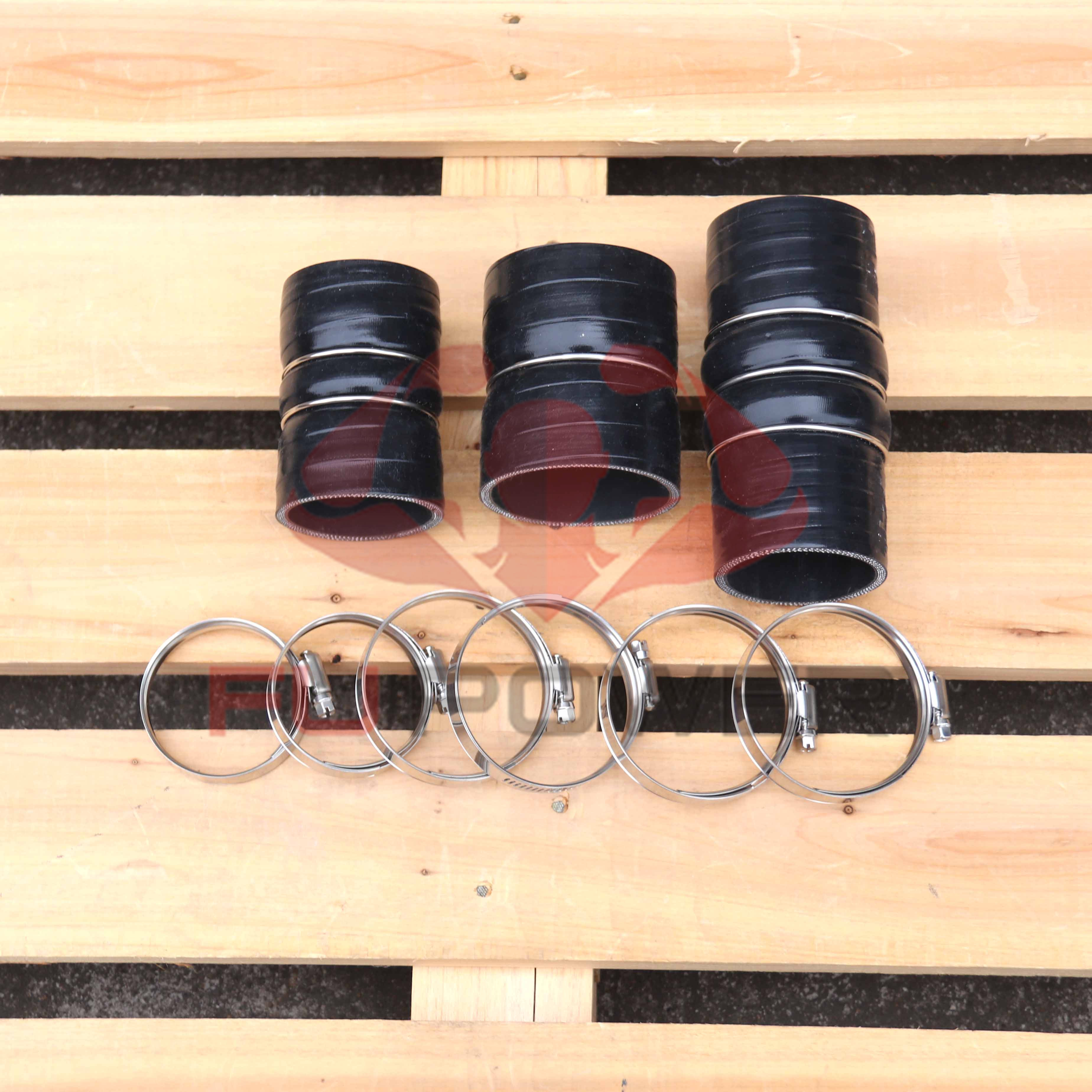 5ply Silicone CAC Intercooler Boot Hose Tube Kit GMC 2011-2016 Duramax ...