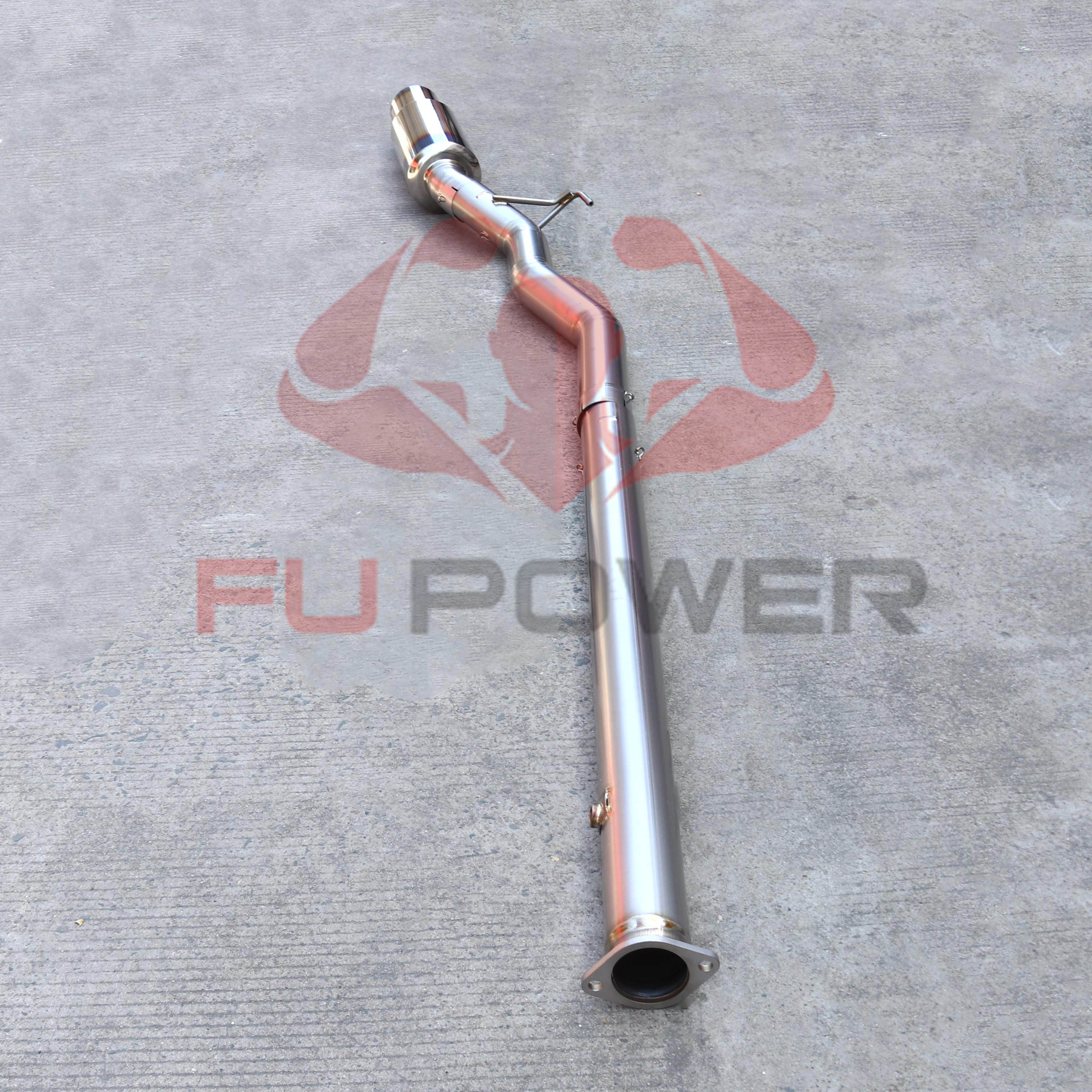 Mitsubishi EVO 7 8 9 with JDM Bumper Titanium Muffler Exhaust | Fupower