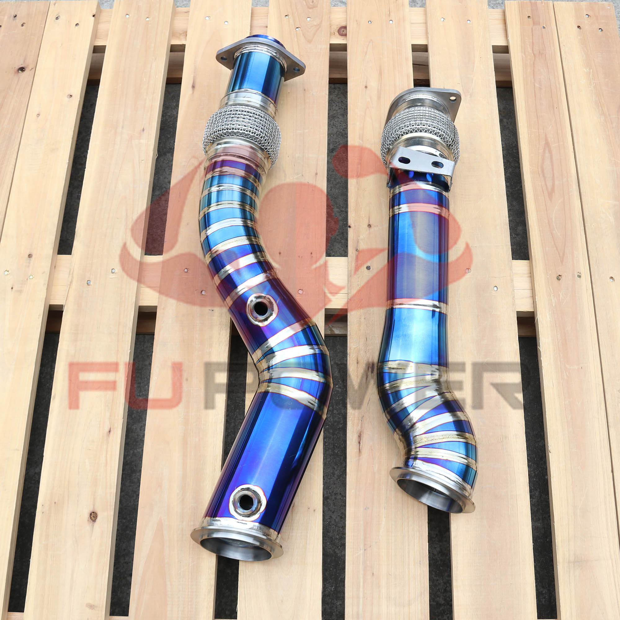 BMW X3M X4M F97 F98 S55 S58 3.0T Titanium Downpipe 2020+ | Fupower