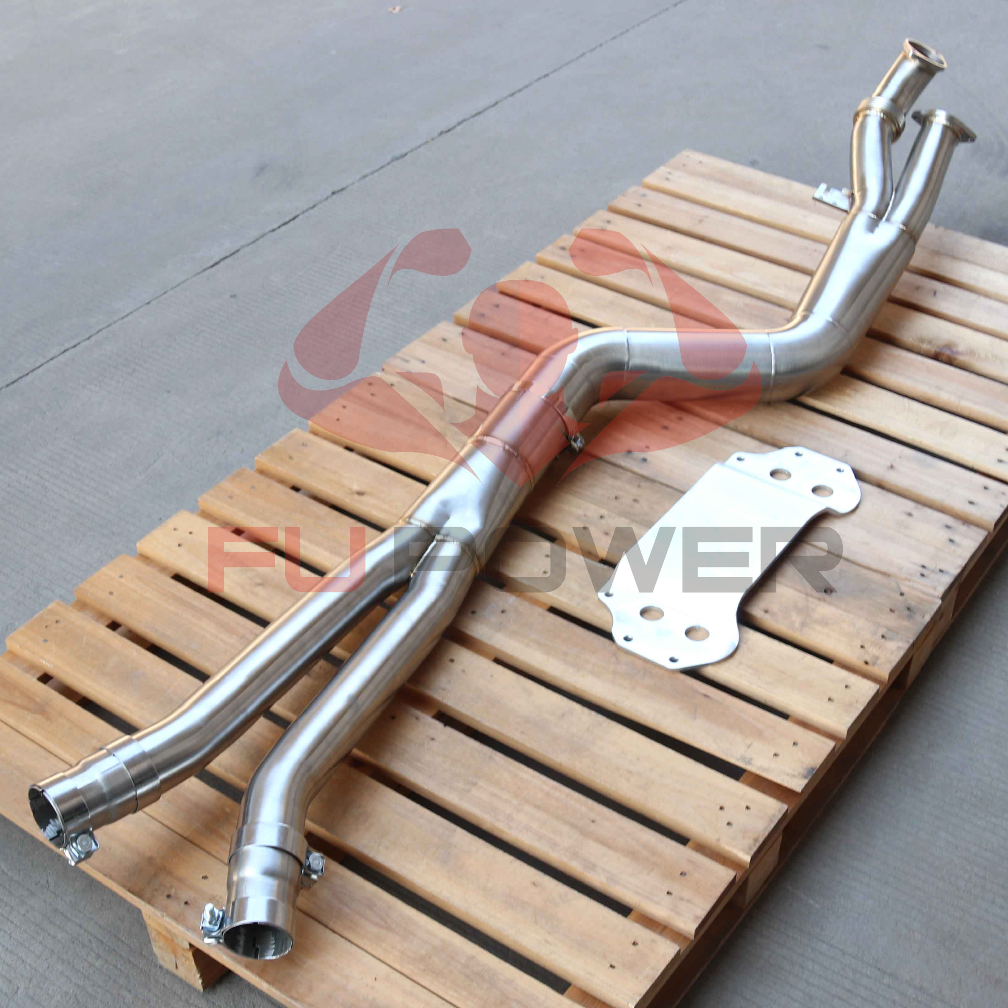 4.5" SS304 BMW G80 M3 G82 M4 Midpipe Exhaust Pipe Custom Mid Pipe