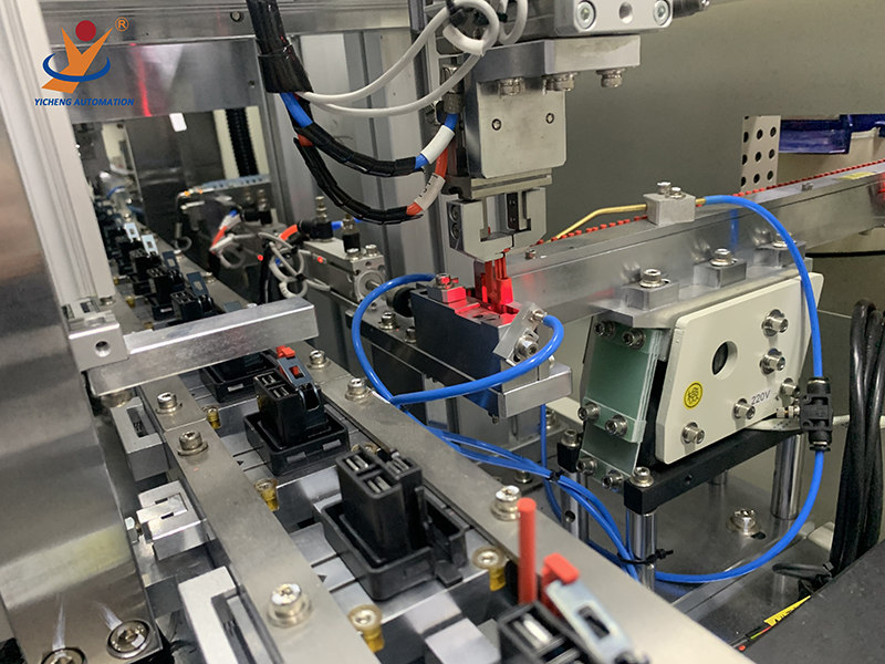 Precision Self Locking Button Socket Automatic Assembly Machine Yicheng Automation