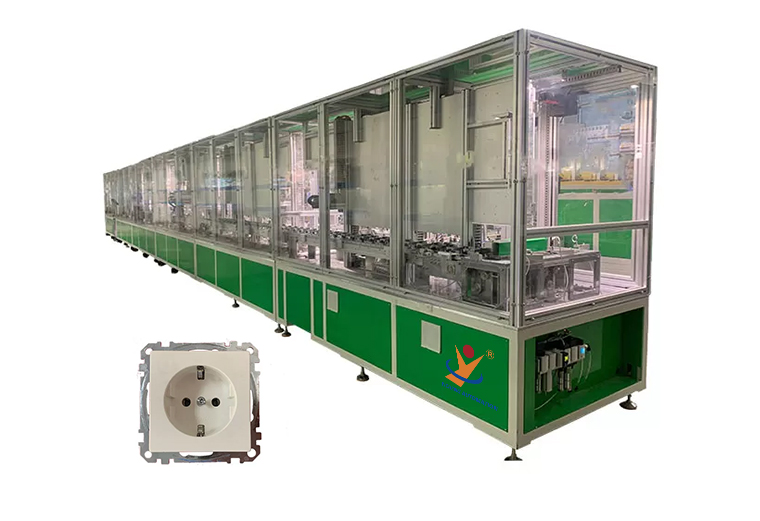 Automatic Assembly Production Line for Electrical Wall Sockets by ...