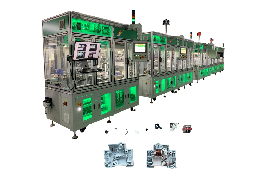 MCB Automatic Assembly Line for Single-Pole Miniature Circuit Breaker ...