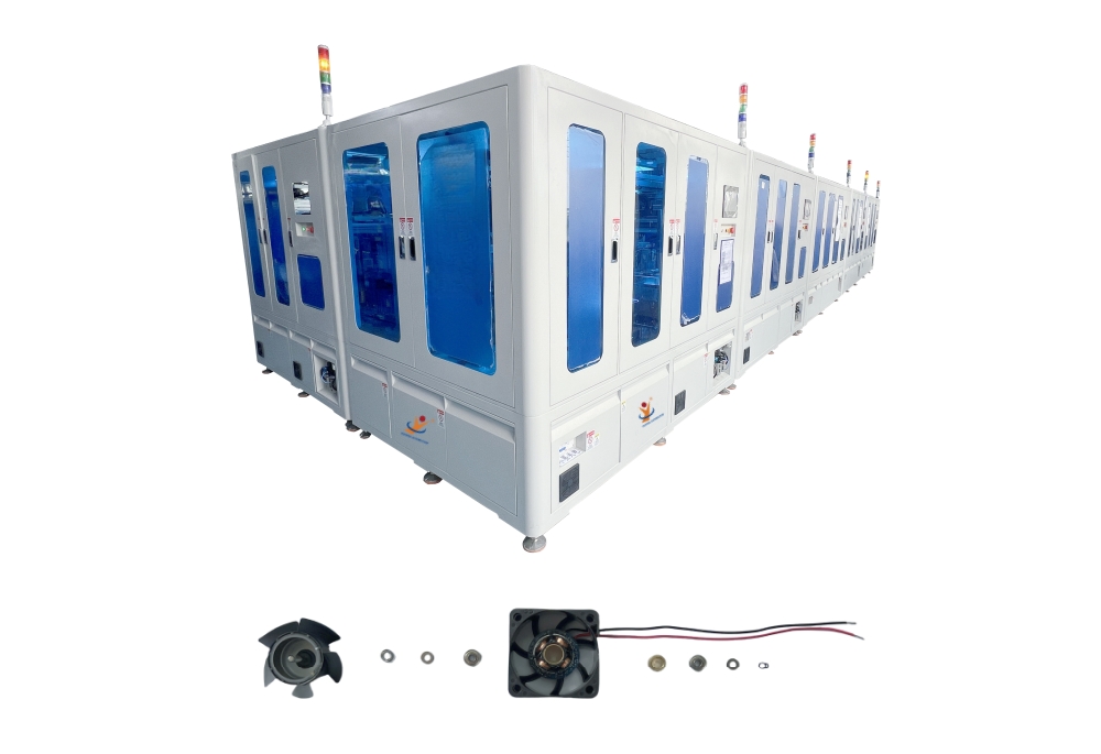 Flexible Automated Bearing & Fan Blade Assembly Machine with Circular ...