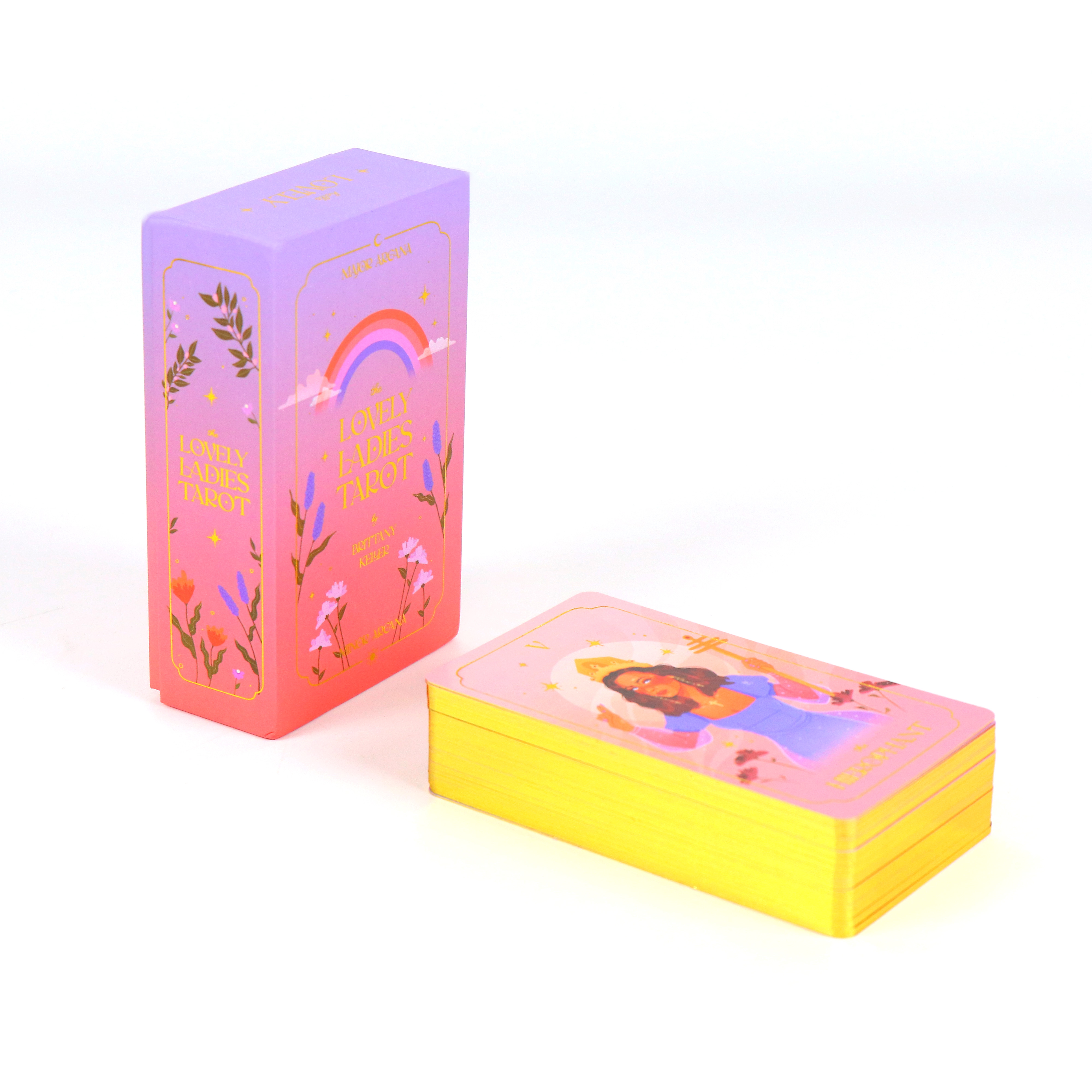 Custom Gold Gilded Edges Tarot Card- Hemei