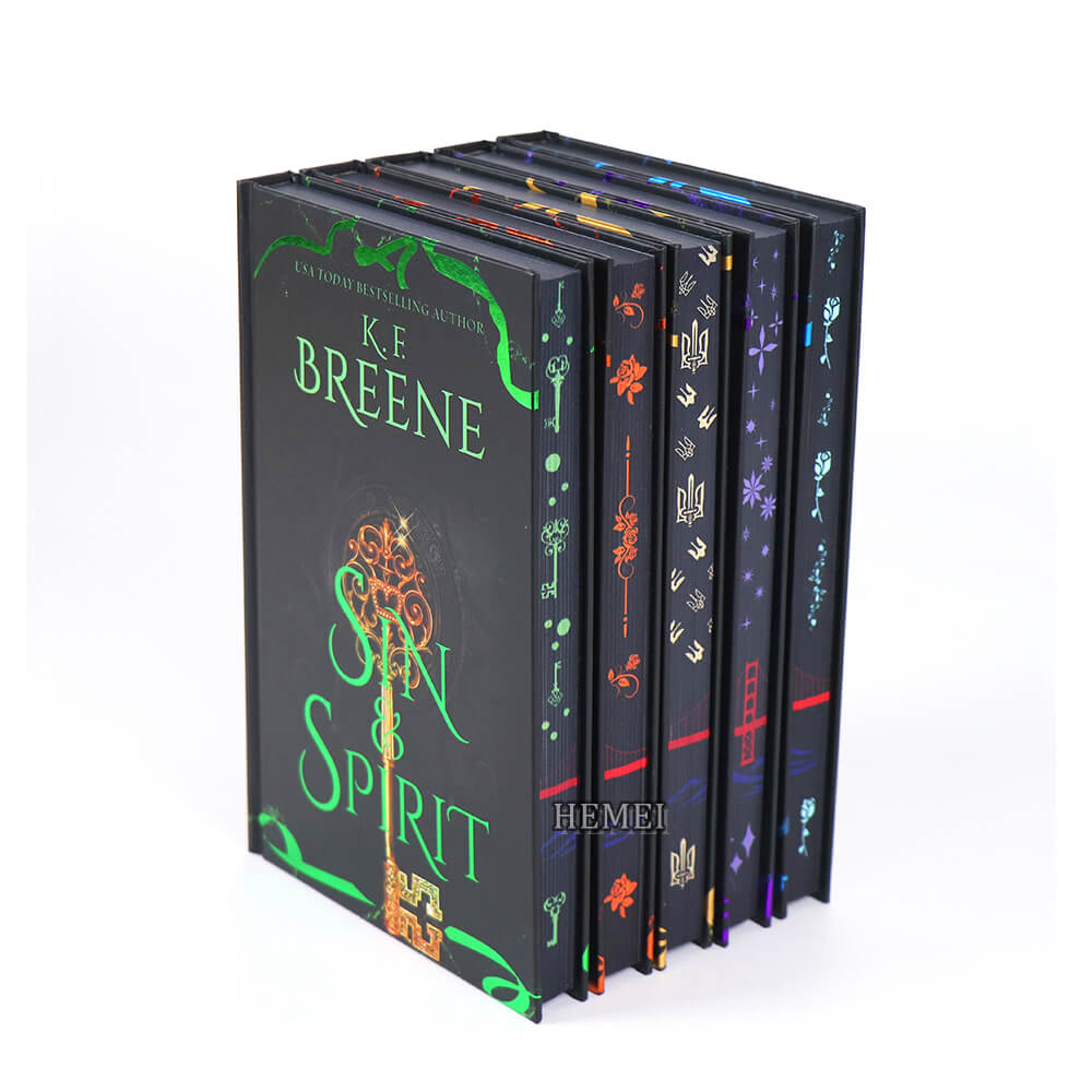 Book Printing Services Custom Sprayed Edges Book Box Novels - Hemei