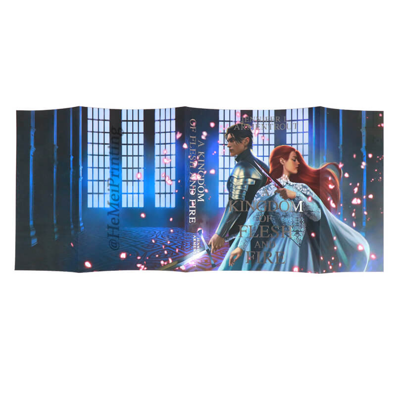 Full Color Single Side Custom Book Cover Dust Jacket Printing