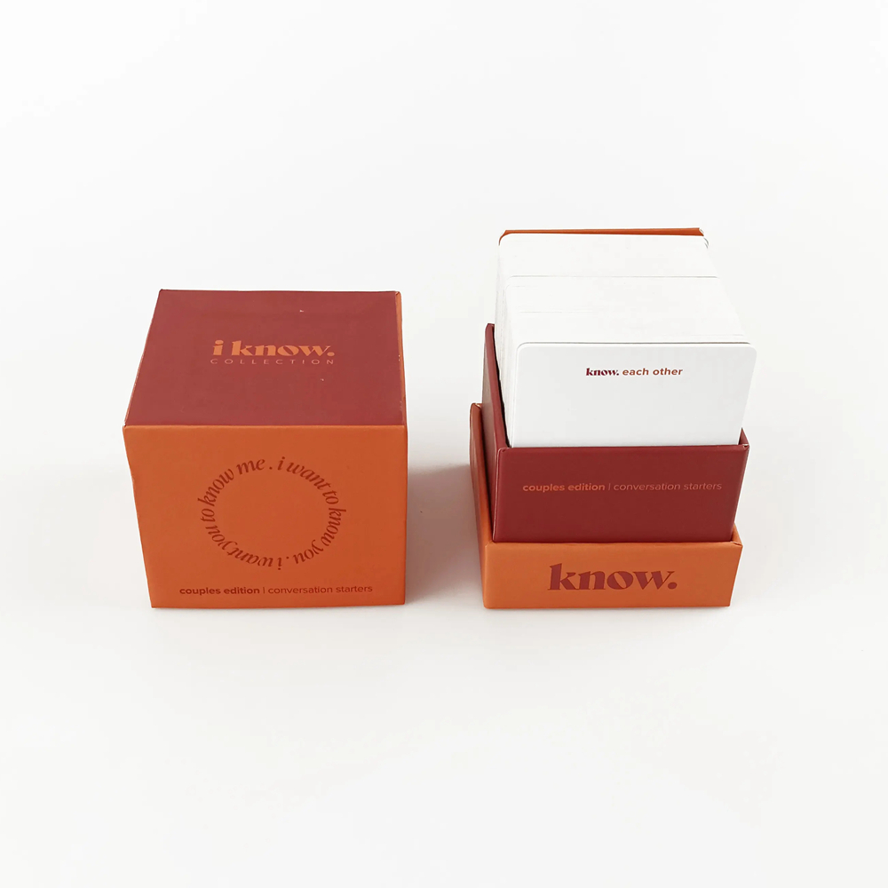 Custom Your Own Paper Printing Portable Affirmation Cards Square Game Cards