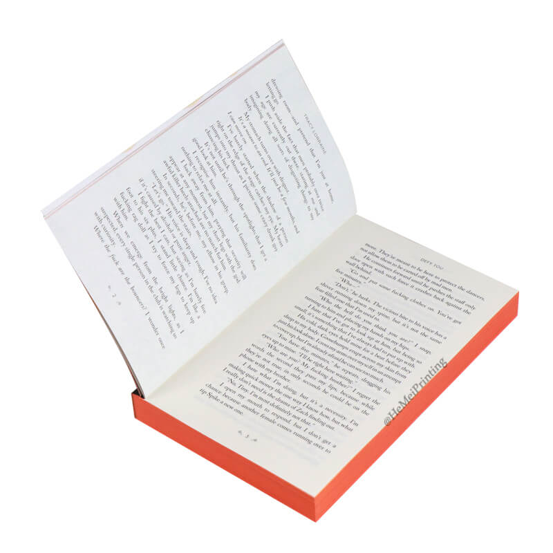 Print Your Own Perfect Bound Fiction Book with Color Sprayed Edges