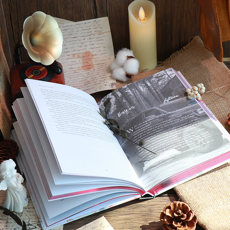 Custom Hardback Sprayed Edges Book Printing with Foil Stamping | Hemei ...