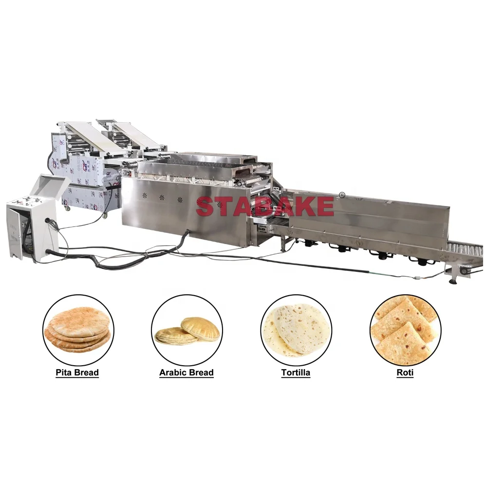 Automatic Arabic Pita Bread Machine Production Line Industrial Tortilla ...