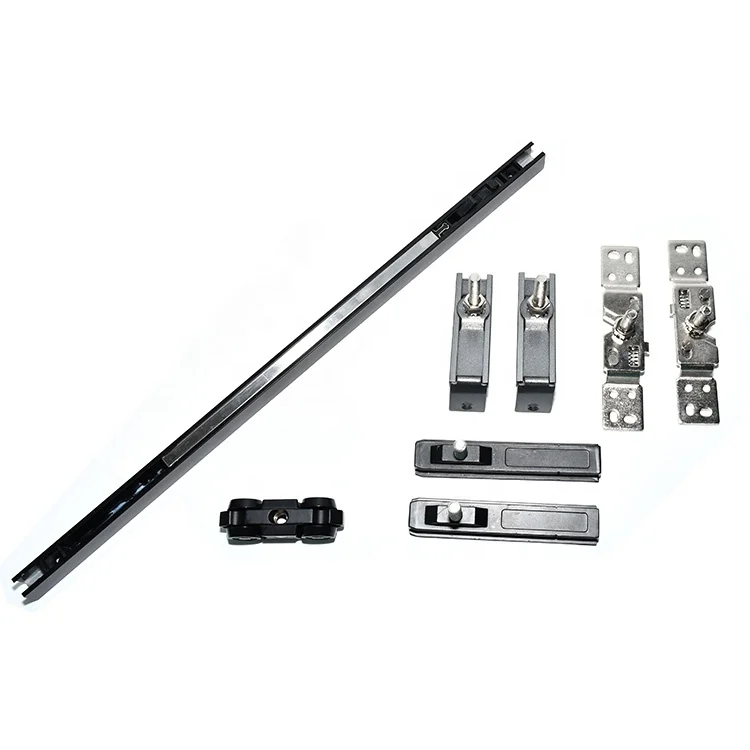 Custom Oem Aluminum Profile Frame Door Slide Rail Sliding Roller Wheel ...
