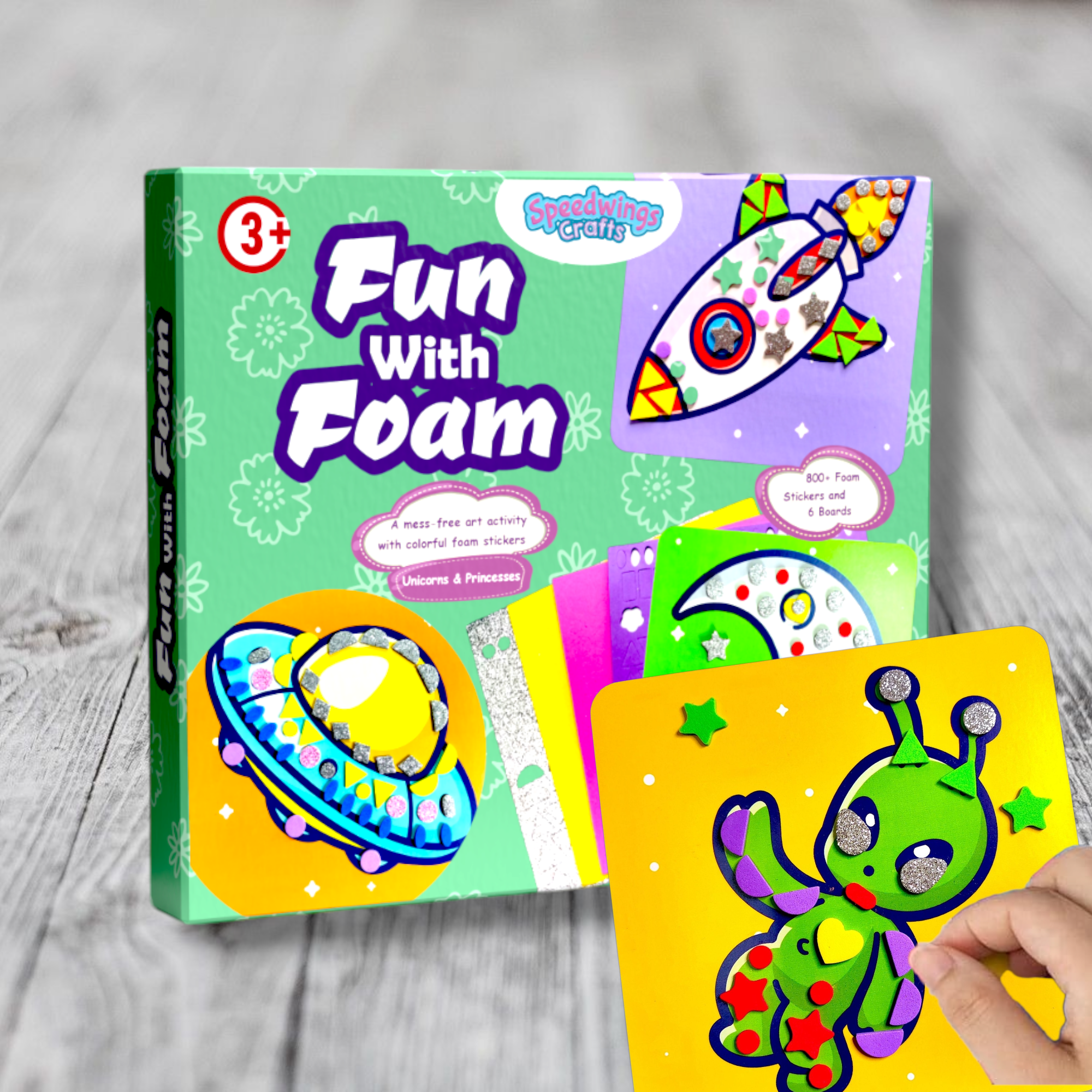 Cut Fun Foam Sticker Painting Kit for Kids Birthday Party Gift - Speedwings