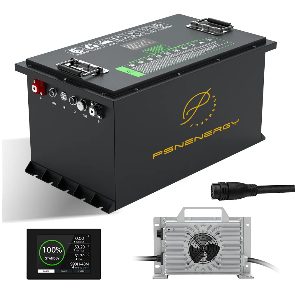 48V 100Ah LSV LiFePO4 Lithium Battery with Smart BMS for Golf Cart -PSN ...
