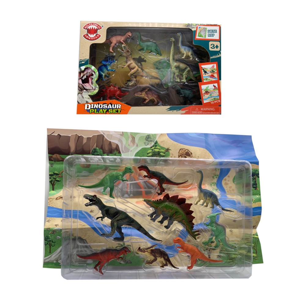 Dinosaur Set 10PCS Realistic Shape Improve Cognition and Recognition ...