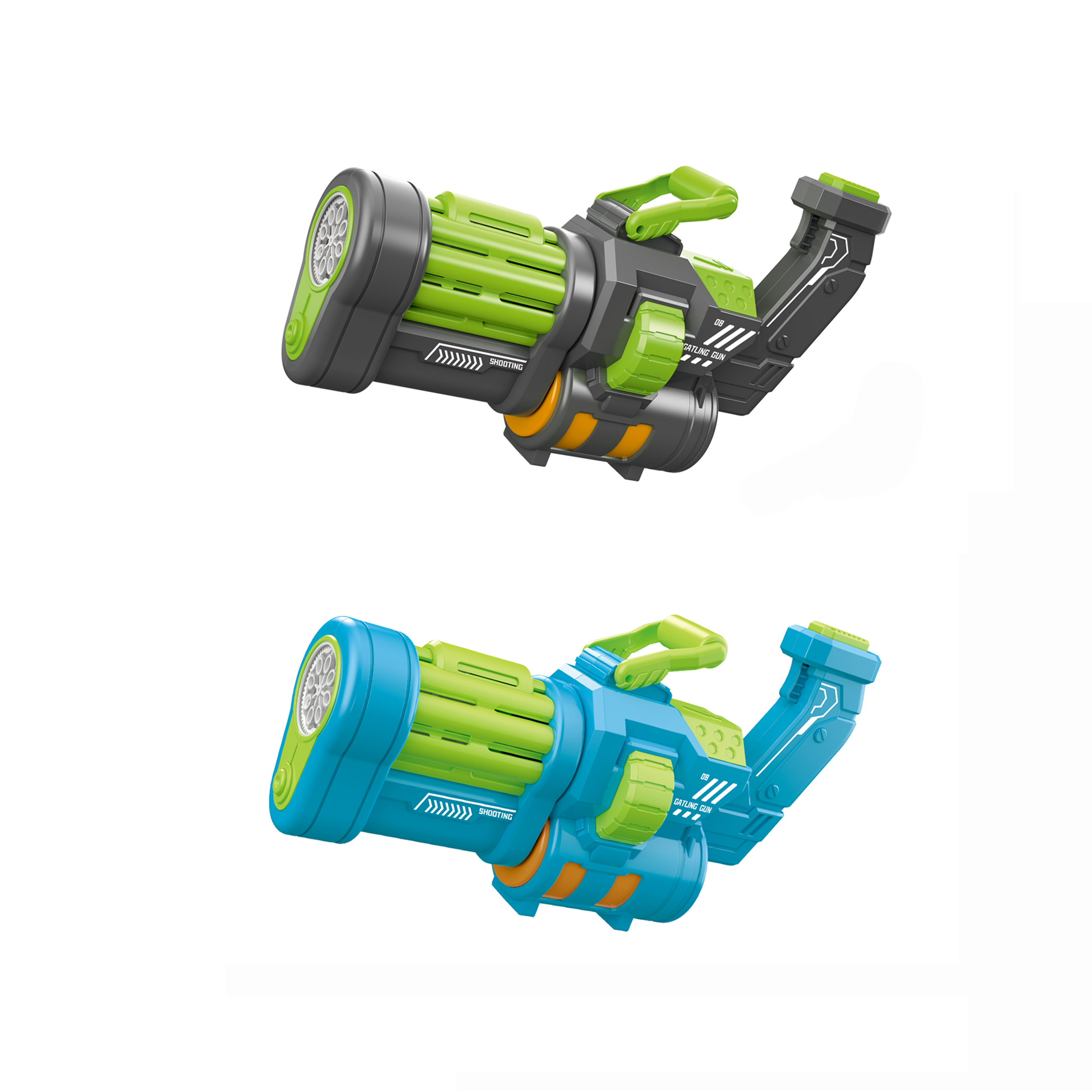 Outdoor Summer Shooting Gatling Gun 2-in-1 Water Bubble Toy Gun Machine ...