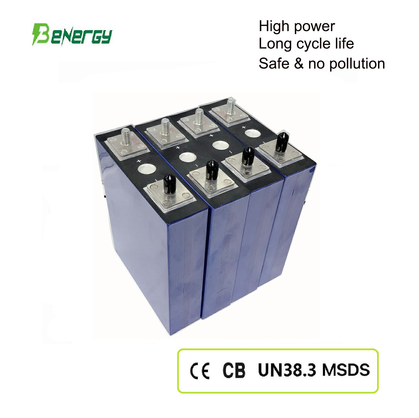2C Fast Charge Battery 3.2V 50AH Prismatic Lifepo4 Cell 8C Discharge ...