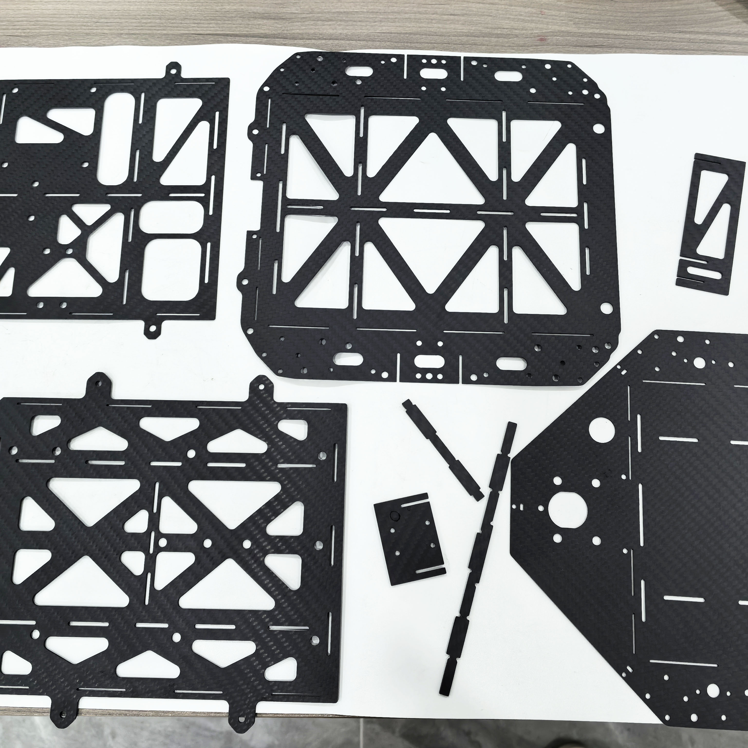 CNC Machined Carbon Fiber Drone Wing Frame | Custom DIY UAV Parts | F&Q ...