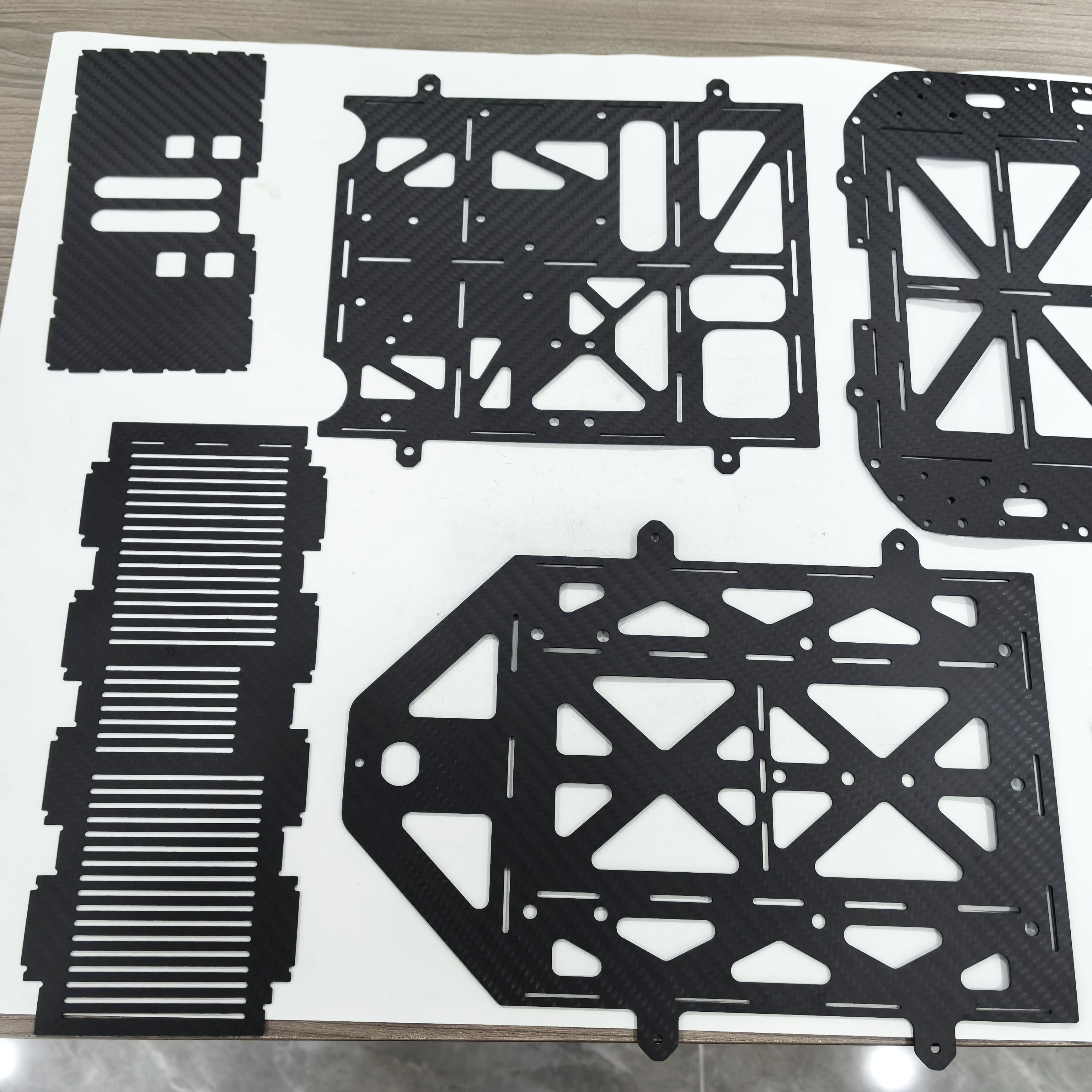 CNC Machined Carbon Fiber Drone Wing Frame | Custom DIY UAV Parts | F&Q ...