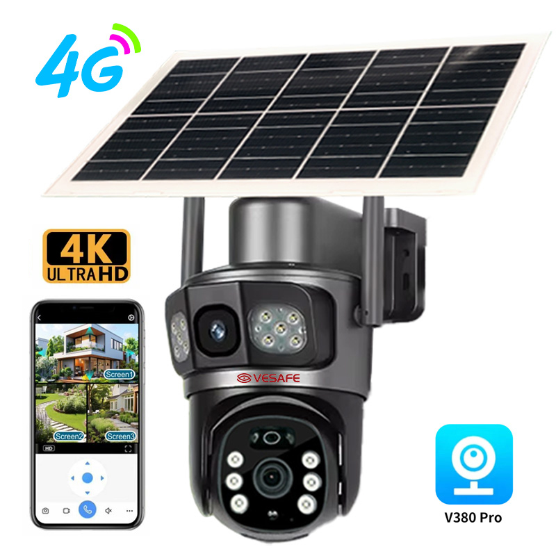 V380 4G WIFI Wireless Smart Solar Camera - VESAFE