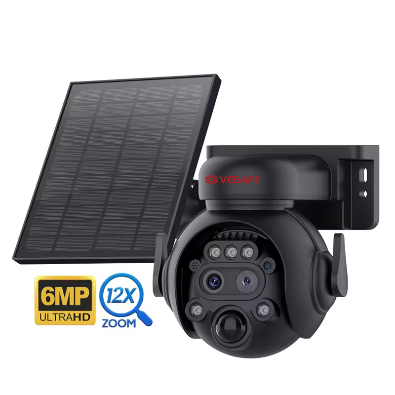 12X 6MP Security Wireless Outdoor Solar PTZ Camera | VESAFE