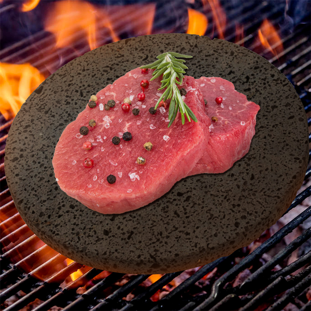 MCD Kamado Lava Cooking Stone for Pizza, Meats, Seafood and Vegetables ...