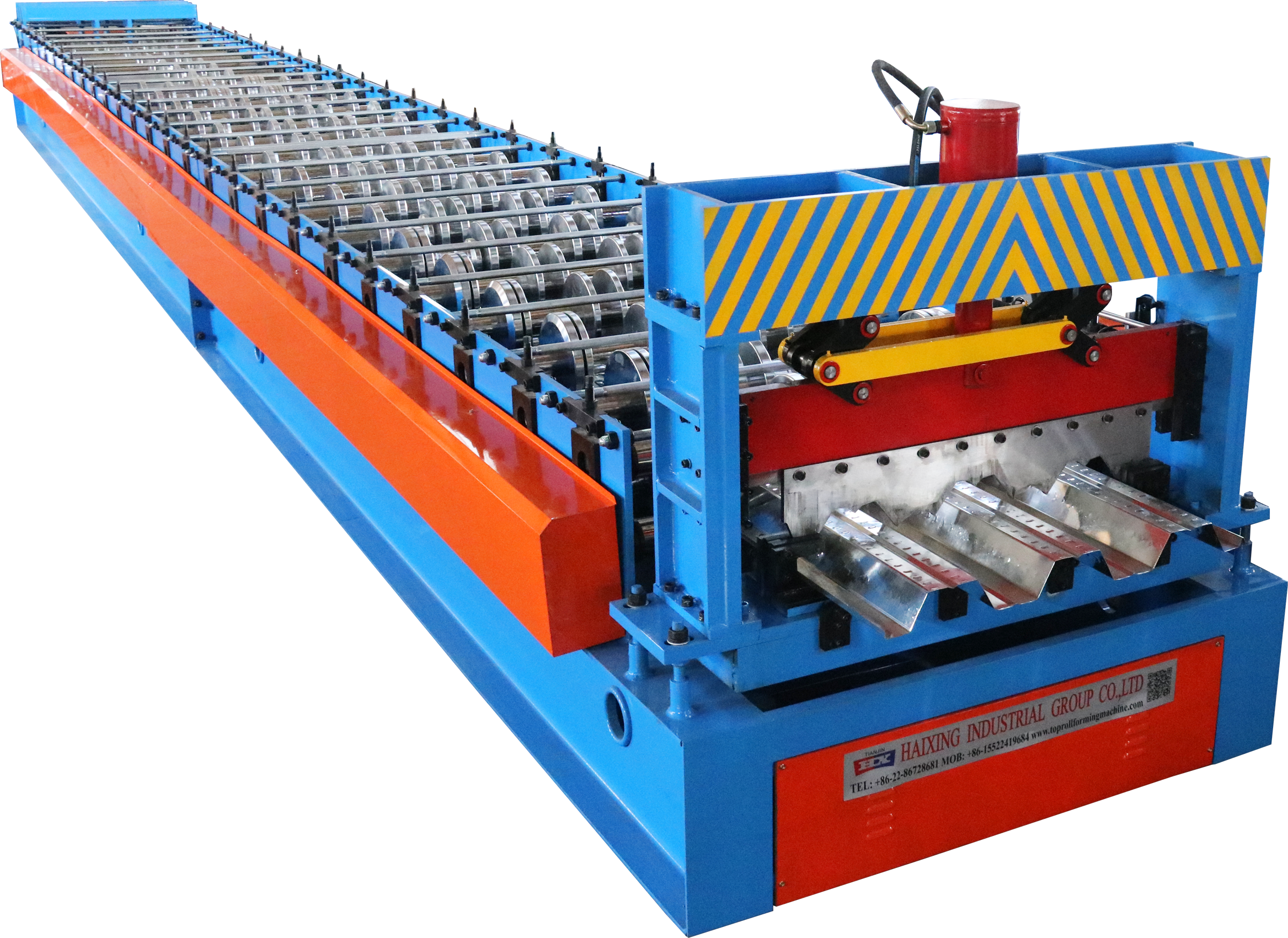 Floor Deck Roll Forming Machine 760mm-1250mm 15Kw*2 | HAIXING