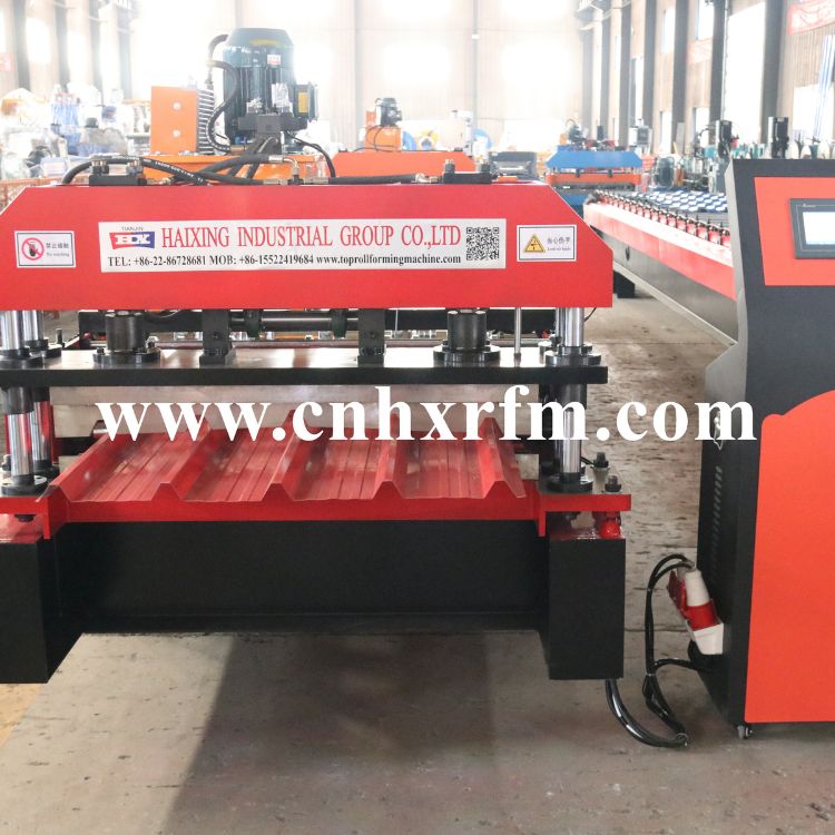 Aluminium Trapezoidal Galvanized Roofing Sheet Roll Forming Machine | HAIXING
