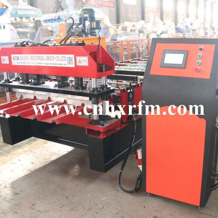 Aluminium Trapezoidal Galvanized Roofing Sheet Roll Forming Machine ...