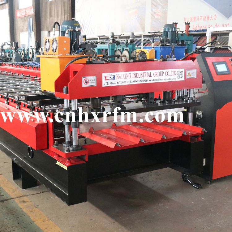 Aluminium Trapezoidal Galvanized Roofing Sheet Roll Forming Machine | HAIXING