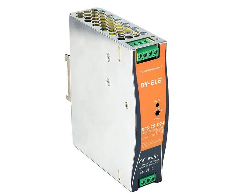 Din Rail Power Supply 75w Ac Dc for Power Distribution Cabinet | RY-ELE