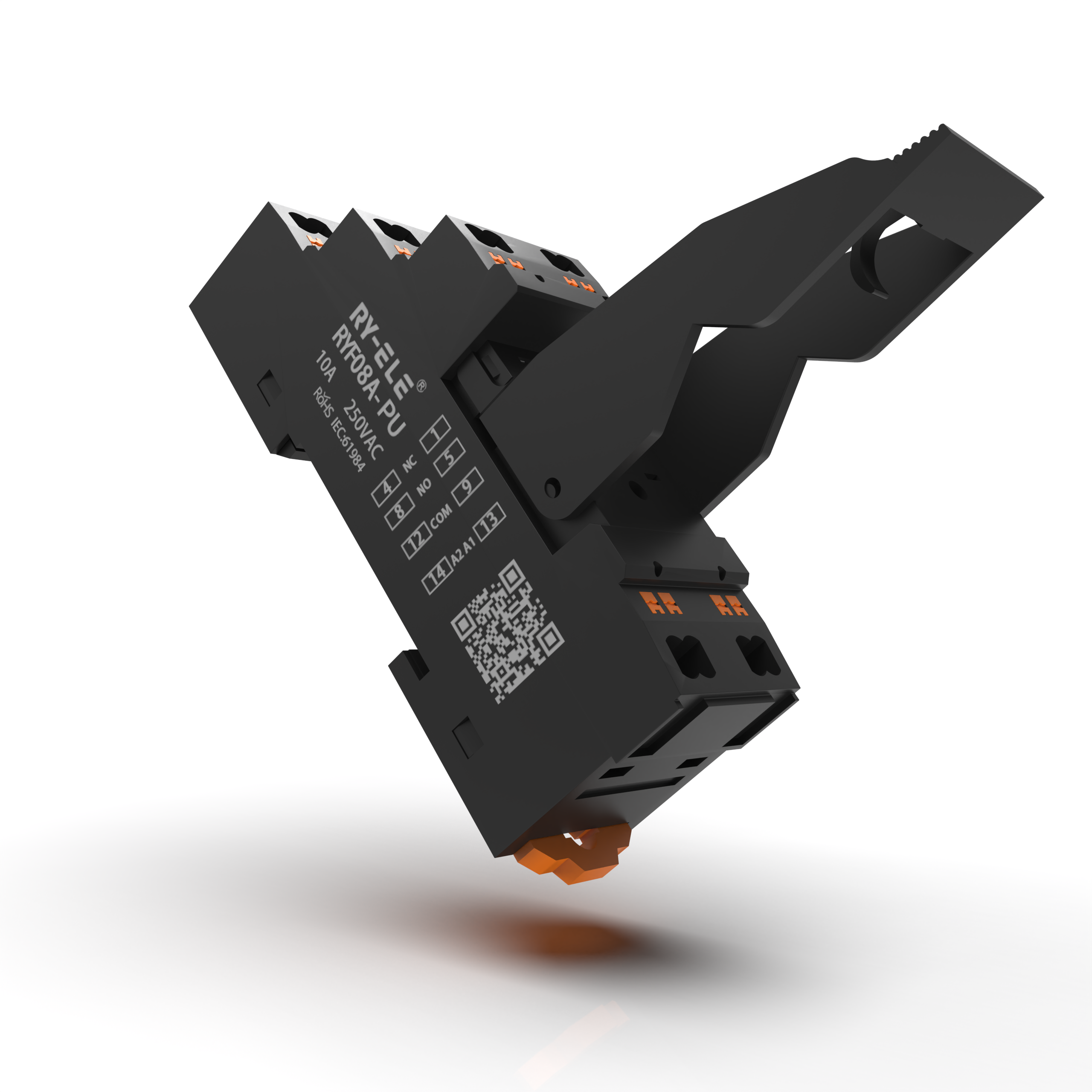 RY-ELE 4 Pin Relay Socket - RY-ELE