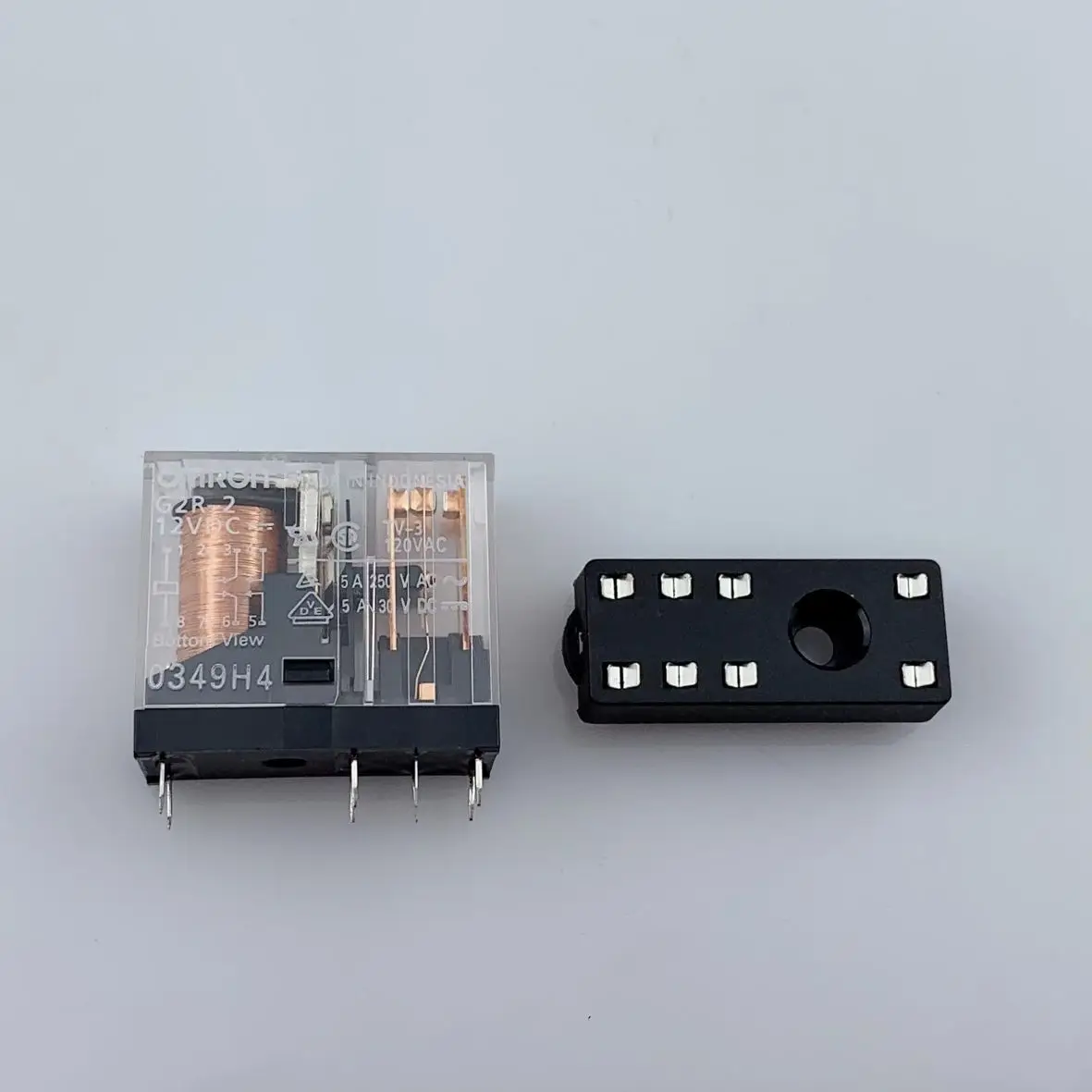 Customizable Miniature 14f 2z A1x 8 Pin 8a Pcb Relay Socket Low Power