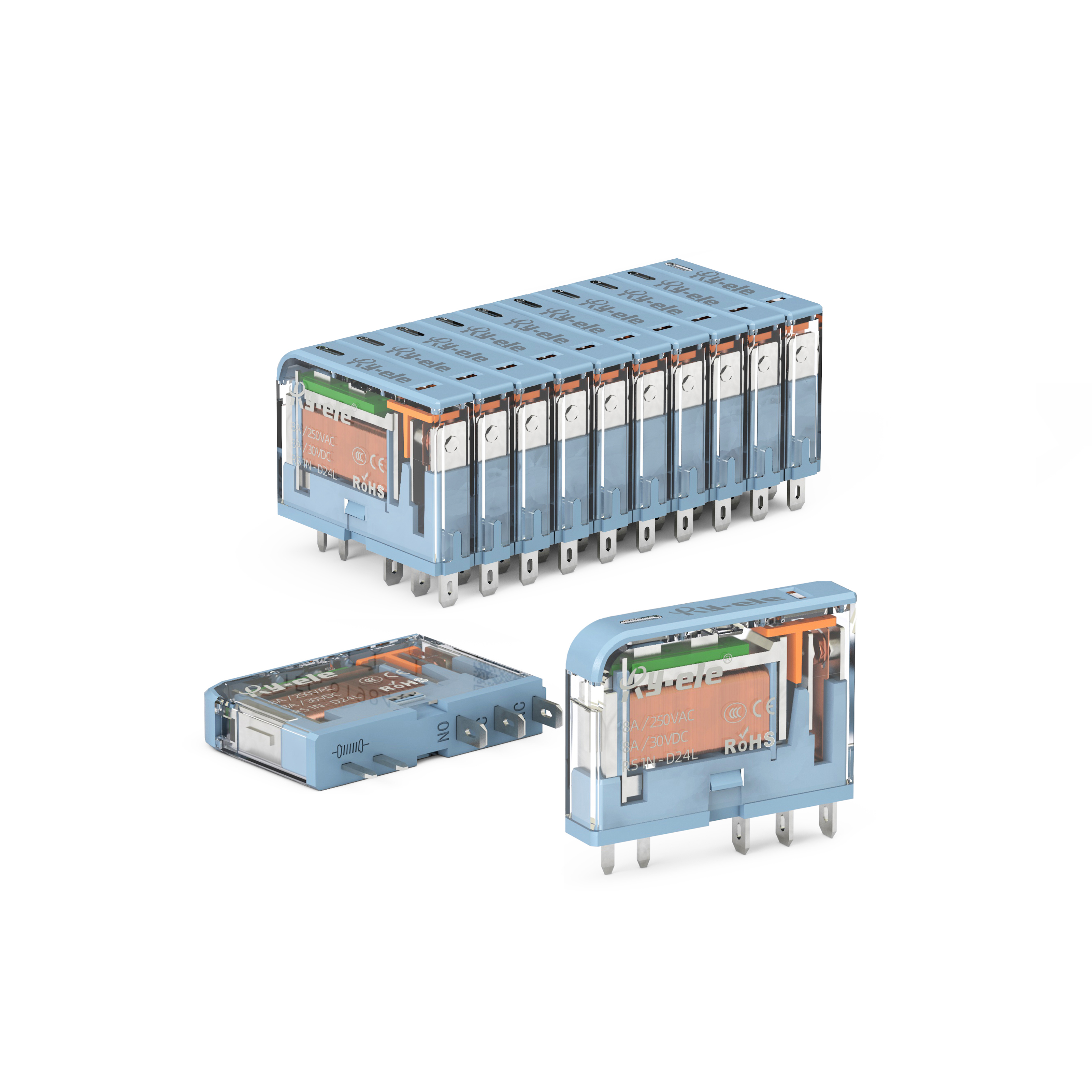 6-24V Slim Relay Module with 6A Current RS1C-D6/24T RY-ELE ...