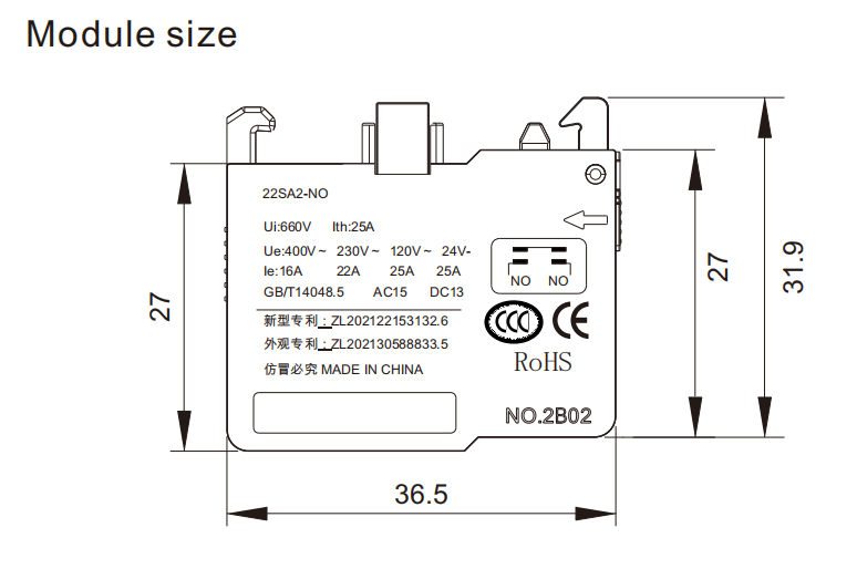 25A Screw-in Connection 22mm Transparent Button with Light Switch RY ...