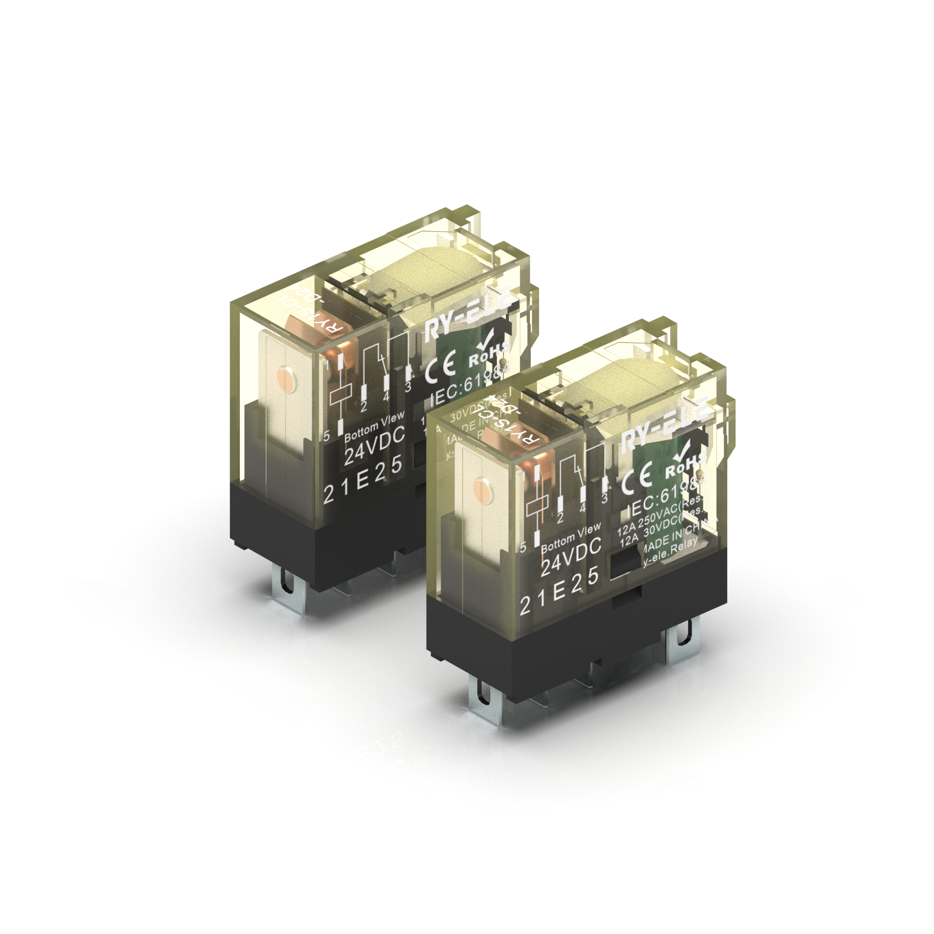 Customization Ry1s-cl-d24 12v Auto Relay 5pin 1no/1nc 24vrelay ...