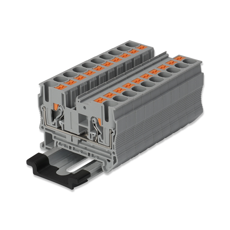 Bornier enfichable en laiton pour rail DIN 41 A RPT6 pour automobile de ...