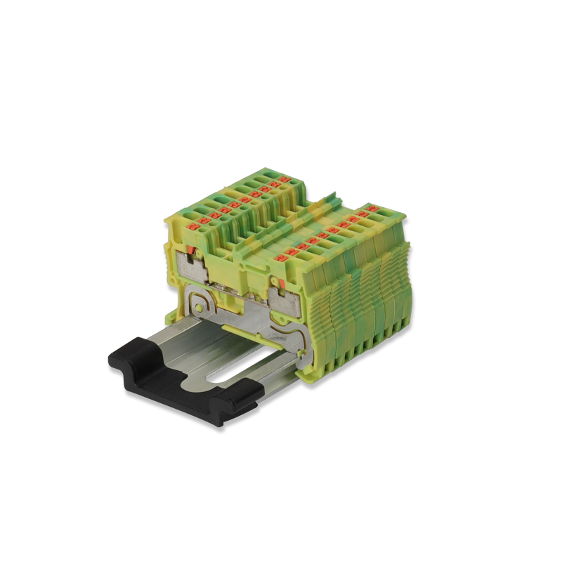 26-14AWG Brass Din Rail Plug-in Terminal Block RPT1.5-PE for Automotive ...