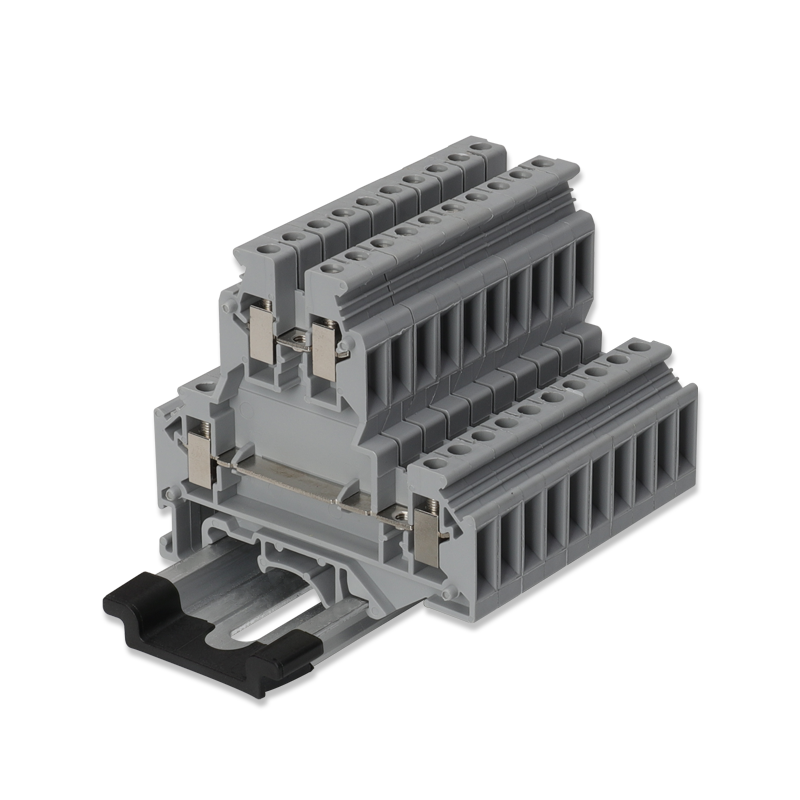 Bornier double couche RUKKB5, 2 entrées 2 sorties, 32 A, 800 V ...