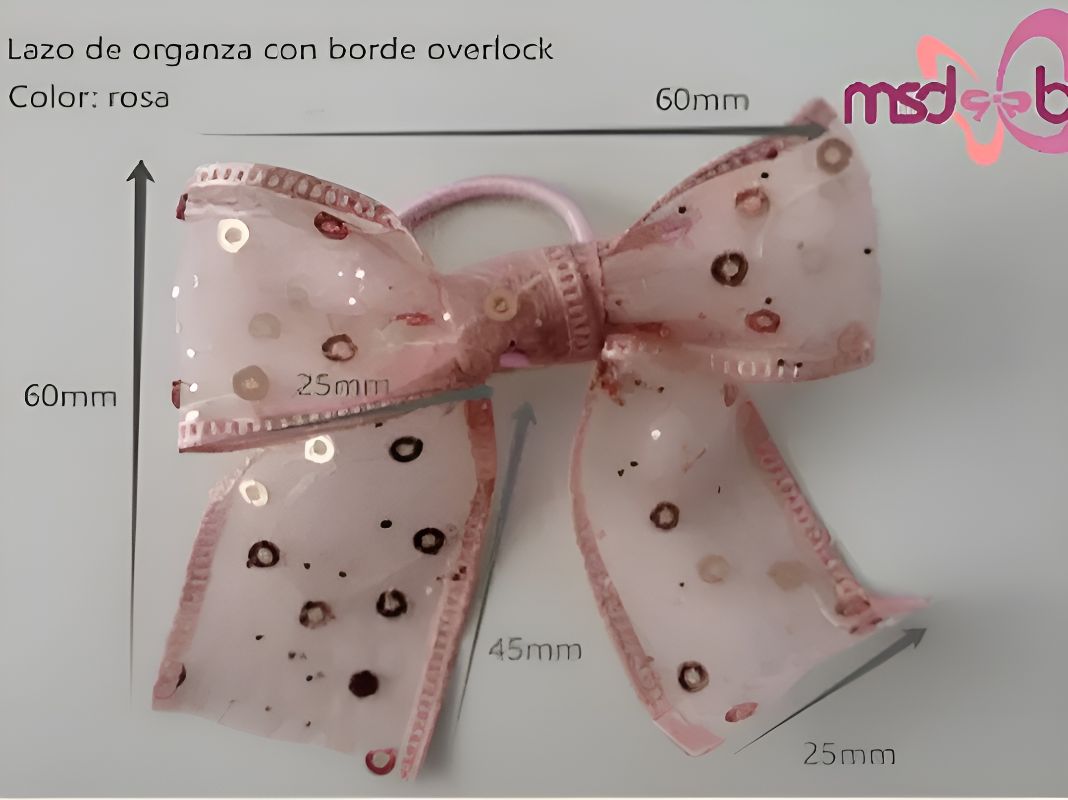 Confirm Christmas Wired Organza Glitter Perfume Bottle Bow Project