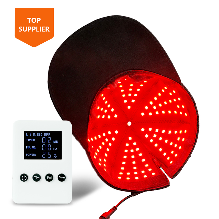Red Light Therapy Cap 630nm 850nm 940nm LED Helmet with Remote Controls ...
