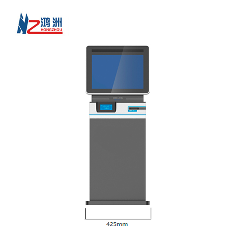 Dual Screen RFID Room Card Dispenser Hotel Check in Kiosk-Hongzhou