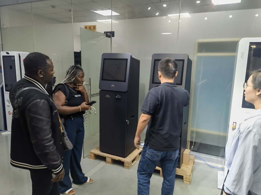 Welcome South African Clients to Visit Hongzhou Smart Kiosk Factory ...