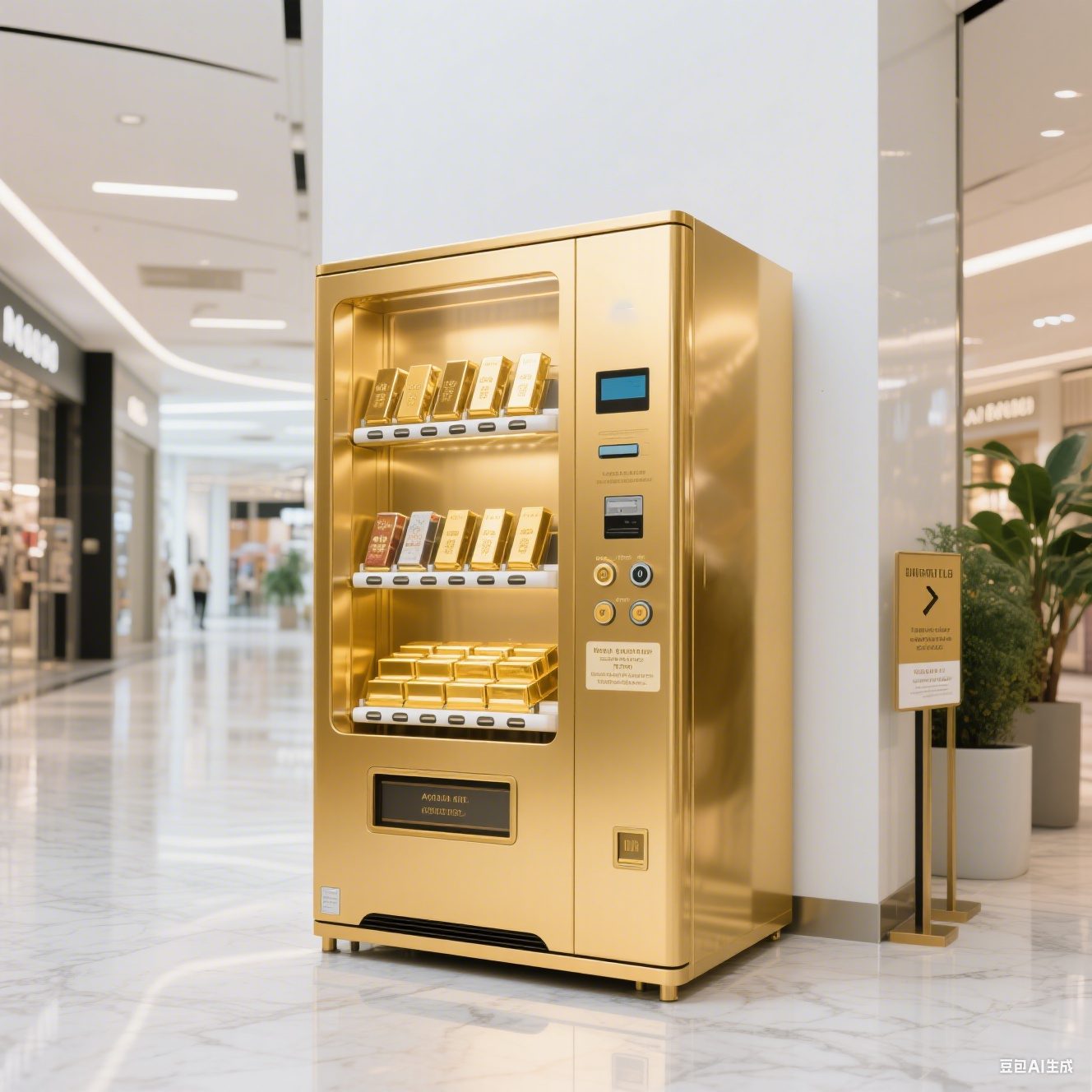 Automated Safe Retail Physical Gold Vending Machine for Precious Metals ...