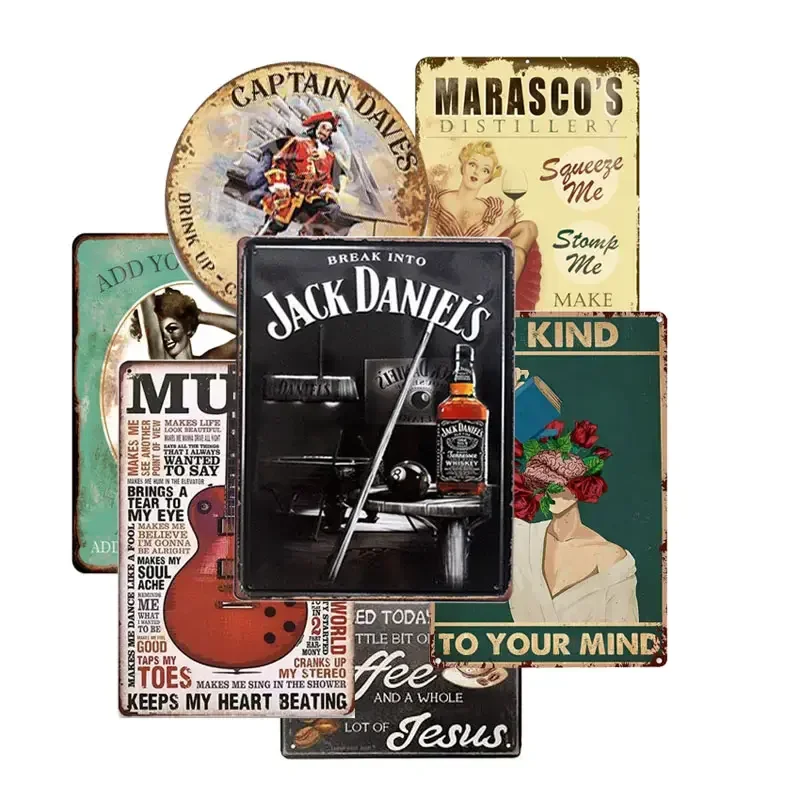 Retro Charm: Discover the Timeless Appeal of Vintage Tin Metal Signs - GS