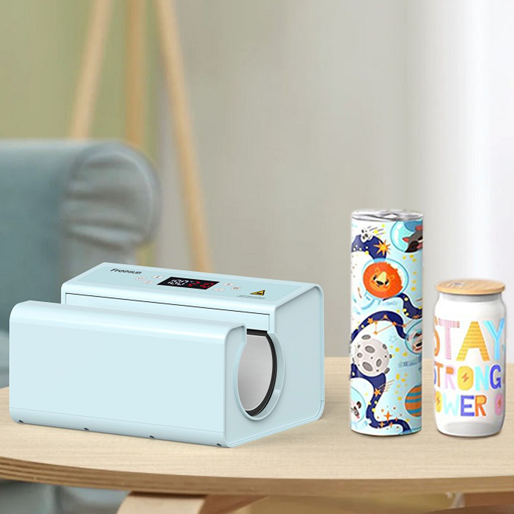 Freesub Pneumatic Cup Press Machine Automatic Mug Press For Tumblers ...