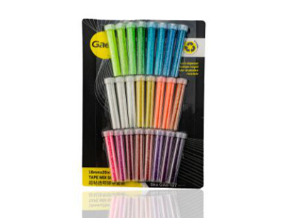 24pcs, 4.5g Neon Glitter Glue in Flat-bottomed Test Tubes - Gaea