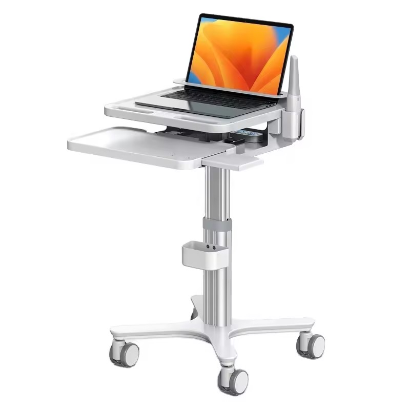 Medical Dental Laptop Cart with Oral Scanner Holder | Peacemounts