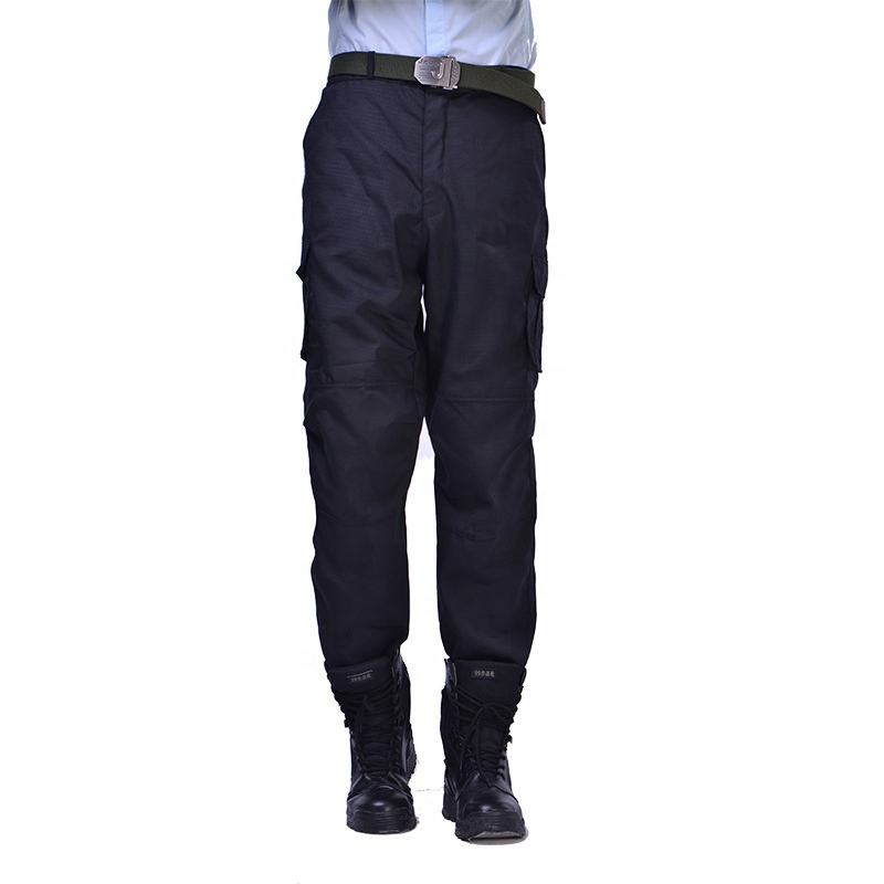 Autumn Formal Cargo Pants Black Custom Work Wear Security Guard Uniform ...