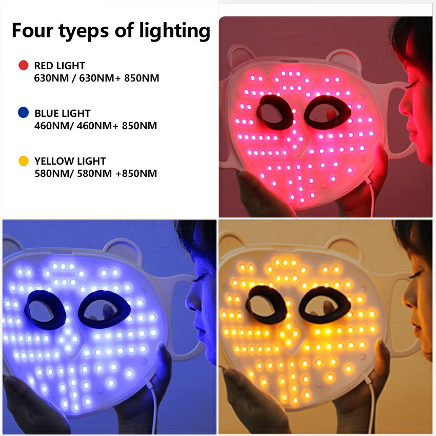 Sunsred M5 460 580 630 830nm Pulse Led Light Therapy Mask | Sunsred